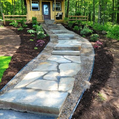Blue/Brown Steps - Great Lakes Stone Supply